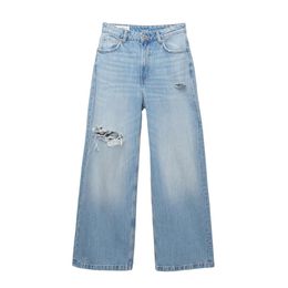 Pull&Bear Pull&Bear Jeans 'TIRO MEDIO' Damen Gr&ouml;&szlig;e 35/36 blue denim