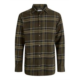 Jack & Jones Jack & Jones Button Up Shirt 'JJJOSHUA' male Brown size L
