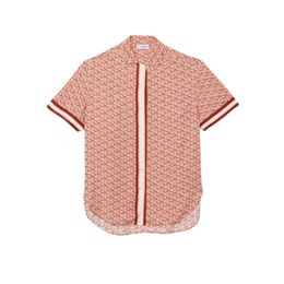 Lacoste Bluse Damen Größe M lachs / blutrot / weiß