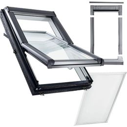 Wellker Komplett-Set Dachfenster R49 3-fach Verglasung mit Verdunkelung ZRV, made by Roto, 54x78 cm (5/7)