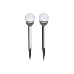 STAR TRADING Solar Wegeleuchte Roma in Silber,Transparent | Gr.: onesize