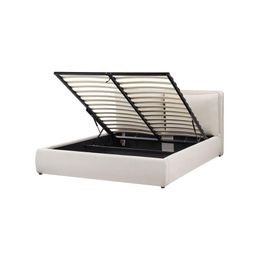 Beliani Doppelbett BAJONNA in Beige - (W) 184 x (H) 102 x (L) 235 cm | Gr.: onesize