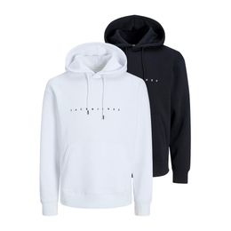 Jack & Jones Jack & Jones Sweatshirt / Hoodie Star in Schwarz / wei&szlig; | Gr.: S