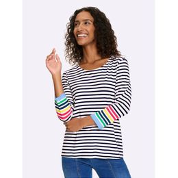 Heine 3/4-Arm-Shirt in ecru-marine-geringelt | Gr.: 38
