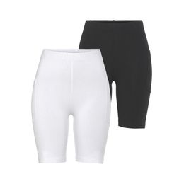 Flashlights Radlerhose in schwarz, wei&szlig; | Gr.: 36