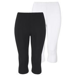 Boysen's BOYSENS Leggings in wei&szlig;, schwarz | Gr.: 38