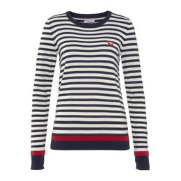 Kangaroos Streifenpullover in marine-offwhite | Gr.: 36-38
