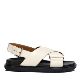 Marni Sandalen - Fb Criscross Sandal Beige - Gr. 36,5 (EU) - in Beige - f&uuml;r Damen
