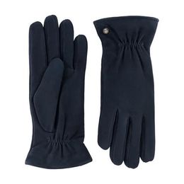 Roeckl Handschuhe - Handschuhe Strassburg aus Veloursleder - Gr. 7,5 - in Blau - f&uuml;r Damen