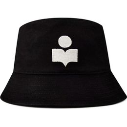 Isabel Marant Caps & M&uuml;tzen - Haley Embroidered Logo Bucket Hat - Gr. 57 - in Schwarz - f&uuml;r Damen