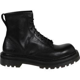 Premiata Stiefel - Lace-up Ankle Boots Volanato Black - Gr. 6 - in Schwarz - f&uuml;r Damen