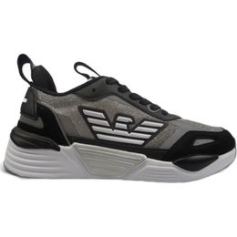 Emporio Armani Low-Top Sneaker - Sneakers glitter argento - Gr. 36_2_3 - in Silber - f&uuml;r Damen