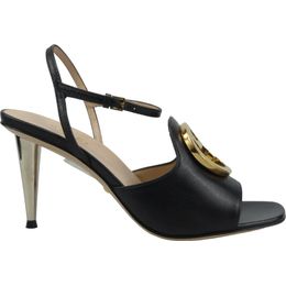 Gucci Sandalen - Sandalo con tacco Blondie nero - Gr. 36,5 (EU) - in Schwarz - f&uuml;r Damen