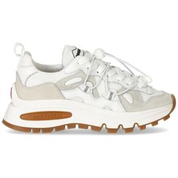 Dsquared2 Low-Top Sneaker - Runds2 White Sneaker - Gr. 36 (EU) - in Wei&szlig; - f&uuml;r Damen