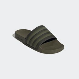 Badesandale adidas originals "ADILETTE BADESCHLAPPEN", Gr. 47, medium schwarz khaki, legend earth, medium schwarz khaki, Textil, sportlich, Schuhe