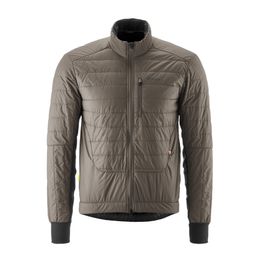 Fahrradjacke Gonso "Trail Jacket Primaloft M", Damen, Gr. 4XL, terragrau, 100% Polyester, hoch geschlossener Ausschnitt, Jacken Fahrradjacke, Herren Radjacke, warme und atmungsaktive Primaloft-Jacke