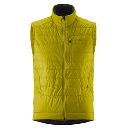Funktionsweste Gonso "Trail Vest Primaloft M", Herren, Gr. L, gelb (dunkelgelb), 100% Polyester, Westen, wattierte atmungsaktive Herren Weste, hohe Wärmeisolation