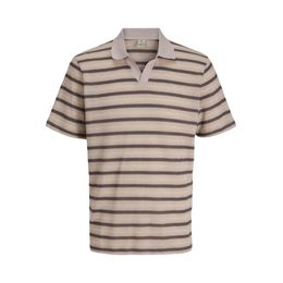 Jack & Jones Premium Poloshirt 'JPRBluharry' Herren Gr&ouml;&szlig;e XL schoko / puder