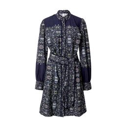 Y.A.S YAS Kleid Damen Größe 42 navy / hellblau / tanne Winterkleid