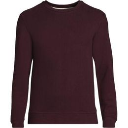 LANDS' END Rundhals-Sweatshirt SERIOUS SWEATS, Herren,  Rot, Baumwoll-Mischung/Polyester-Mischung, by Lands' End