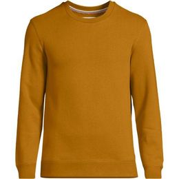 LANDS' END Rundhals-Sweatshirt SERIOUS SWEATS, Herren,  Gelb, Baumwoll-Mischung/Polyester-Mischung, by Lands' End