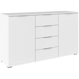 Rauch Kombikommode &raquo;Sideboard Schubladenkommode AGORDO mit Dekor- oder Hochglanzfront&laquo; in zwei Griff-Farben, Breite 120 cm, vier gro&szlig;e Schubladen, mit