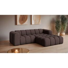 OTTO HOME Ecksofa »KALLIE Design-Sofa mit Wellenunterfederung, Bubble-Optik, 248/186/72cm« moderne Steppung, hoher Sitzkomfort und modernes Design...