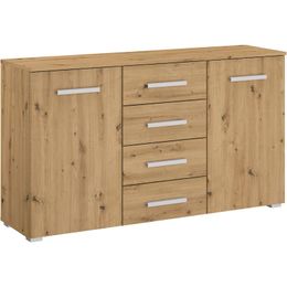 Rauch Schubkastenkommode »Sideboard Kommode Kombikommode KOLUNA mit Dekorfront« Breite 120 cm, vier große Schubladen, mit insgesamt 4 Einlegeböden...