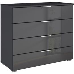 Rauch Schubkastenkommode »Sideboard Schubladenkommode Schubladenkommode AGORDO mit Glasfront« in zwei Griff-Farben, Breite 80 cm, vier große und...