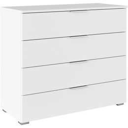 Rauch Schubkastenkommode &raquo;Sideboard Schubladenkommode AGORDO mit Dekor- oder Hochglanzfront&laquo; in zwei Griff-Farben, Breite 80 cm, vier gro&szlig;e und...