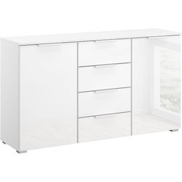 Rauch Schubkastenkommode »Sideboard Kommode Kombikommode KOLUNA mit Glasfront« Breite 120 cm, vier große Schubladen, mit insgesamt 4 Einlegeböden...