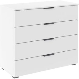 Rauch Schubkastenkommode »Sideboard Schubladenkommode AGORDO mit Dekor- oder Hochglanzfront« in zwei Griff-Farben, Breite 80 cm, vier große und...