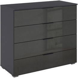 Rauch Schubkastenkommode &raquo;Sideboard Schubladenkommode AGORDO mit Dekor- oder Hochglanzfront&laquo; in zwei Griff-Farben, Breite 80 cm, vier gro&szlig;e und...