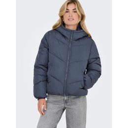 Only Steppjacke &raquo;ONAGNETE PUFFER HOOD JACKET OTW ZL&laquo; mit Kapuze Ombre Blue L L Pufferjacke von Only