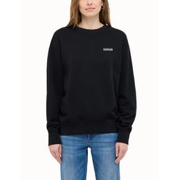 Mustang Sweatshirt »Damen Style Aberdeen« schwarz M M Lässiger Schnitt