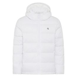 Calvin Klein Jeans Steppmantel »LS NYLN ZP OFF HD DW« Mit Rundhalsausschnitt Bright White L L Steppjacke von Calvin Klein Jeans Menswear