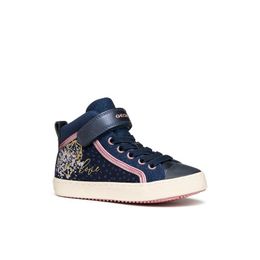 Geox Sneaker »J KALISPERA GIRL« Schnürboots, Glitzerschuh mit Gummizug, Größenschablone zum Download navy-rosa 26 26 Geox Sneaker mit Glitzer-Effekt