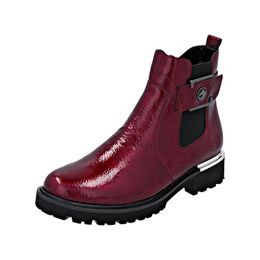 Remonte Stiefelette »Stiefelette Lederimitat/Textil« Rot/Schwarz 43 43 Verschluss: Reißverschluss