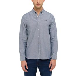 Mustang Langarmhemd »Herren Style Edinburg« Blau 4136 XXL - US-Größen US-Größen XXL Lässiger Schnitt