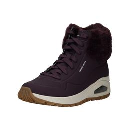 Skechers Schnürstiefelette »Stiefelette Lederimitat/Textil« Weinrot 39 39 Verschluss: Schnürung