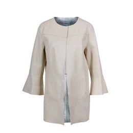 Freaky Nation Kurzmantel &raquo;In Glamour-FN&laquo; beige XL(42) XL(42) Stylischer Ledermantel