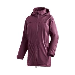 Maier Sports Funktionsmantel »Metor Coat W« Damen Mantel, Outdoormantel wind/wasserdicht, 4 geräumige Taschen purpurviolett 46 46 Wärmender...