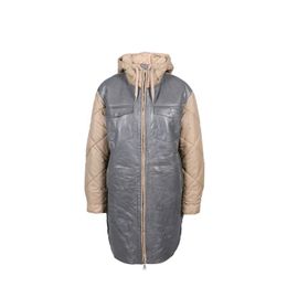 Freaky Nation Ledermantel »Alpin Parka-FN« beige M (38) M (38) Wattierte Parka aus Materialmix
