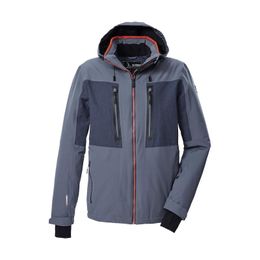 Killtec Skijacke »KSW 47 MN SKI JCKT« Herren Skijacke: wasserdicht, atmungsaktiv, abnehmbare Kapuze stahlgrau L L Skijacke mit abzippbarer Kapuze...