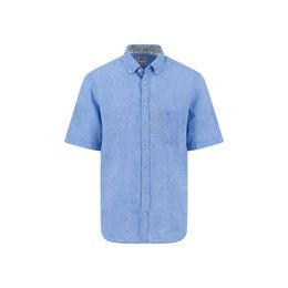 Fynch-Hatton Kurzarmhemd mit Stickerei und Knopfleiste crystal blue S - N-Gr N-Gr S Hemd von Fynch-Hatton