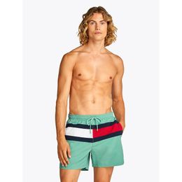 Tommy Hilfiger Swimwear Badeshorts »MEDIUM DRAWSTRING« mit großem Logo Fort Green S (48) - N-Gr N-Gr S (48) Badeshorts von TOMMY HELFIGER