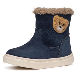 Geox Winterboots »B NASHIK GIRL A« Klettstiefel, Babystiefel Winterstiefel mit süßem Patch navy 22 22 Lauflernschuh mit kuscheligem Warmfutter