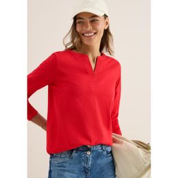 Cecil Langarmshirt im Tunika-Look fiery red L (42) L (42) Shirt im Tunika-Look von Cecil