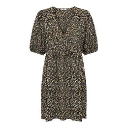 Only Kleid 'ZORA' Damen Gr&ouml;&szlig;e 32 sand / braun / wei&szlig; Winterkleid