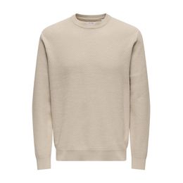 Only & Sons Only & Sons Pullover 'ONSMORGAN' Herren Gr&ouml;&szlig;e XL silbergrau
